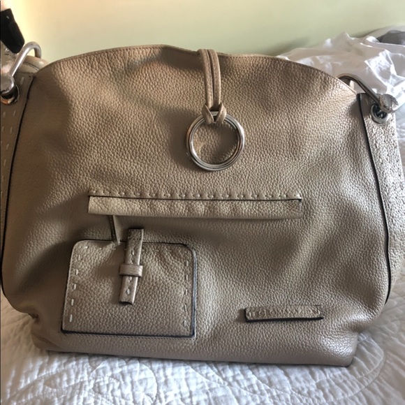 BCBGMaxAzria | Bags | Bcbg Handbag Beige Sand Color Signature Tote Bag ...